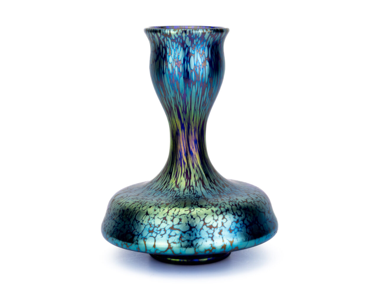 Johann Loetz Witwe - World Exhibition Paris 1900 vase by Franz Hofstoetter - Cobalt Papillon ...